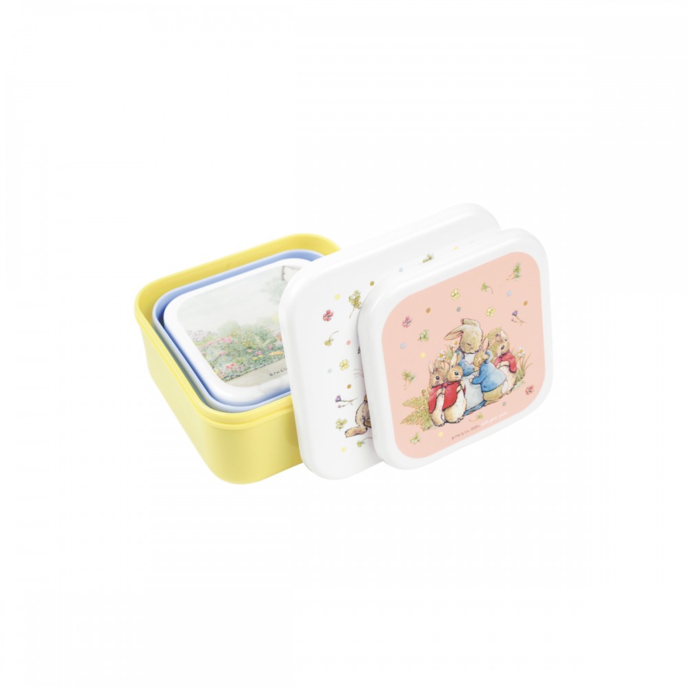 SET OF 3 LUNCH BOXES PETER RABBIT